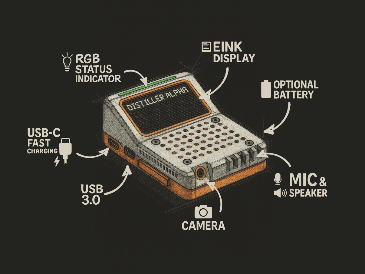 Distiller Alpha Dev Kit - Vibe code, debug, and deploy any hardware wi – Pamir AI